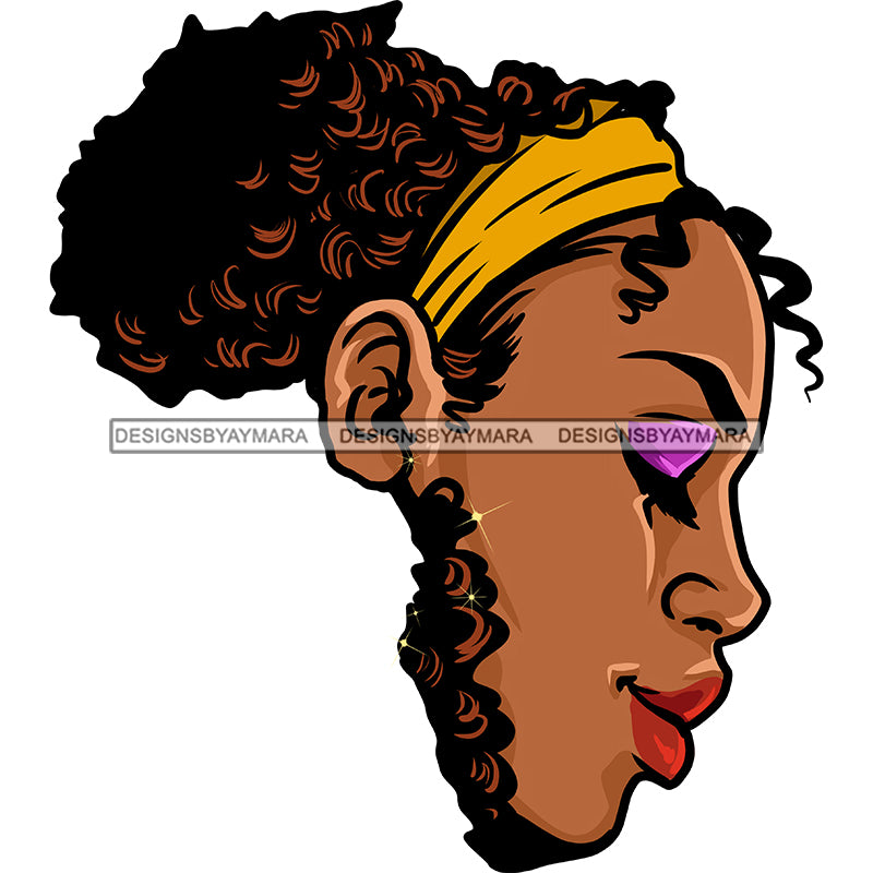 Africa Shaped Black Woman Face With Yellow Headwrap JPG PNG Clipart Cr ...
