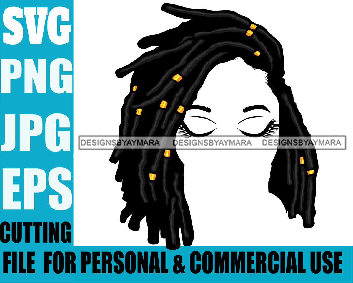 Afro Cute Lili Half Face Long Eyelashes Dreadlocks Hairstyle Designs F ...