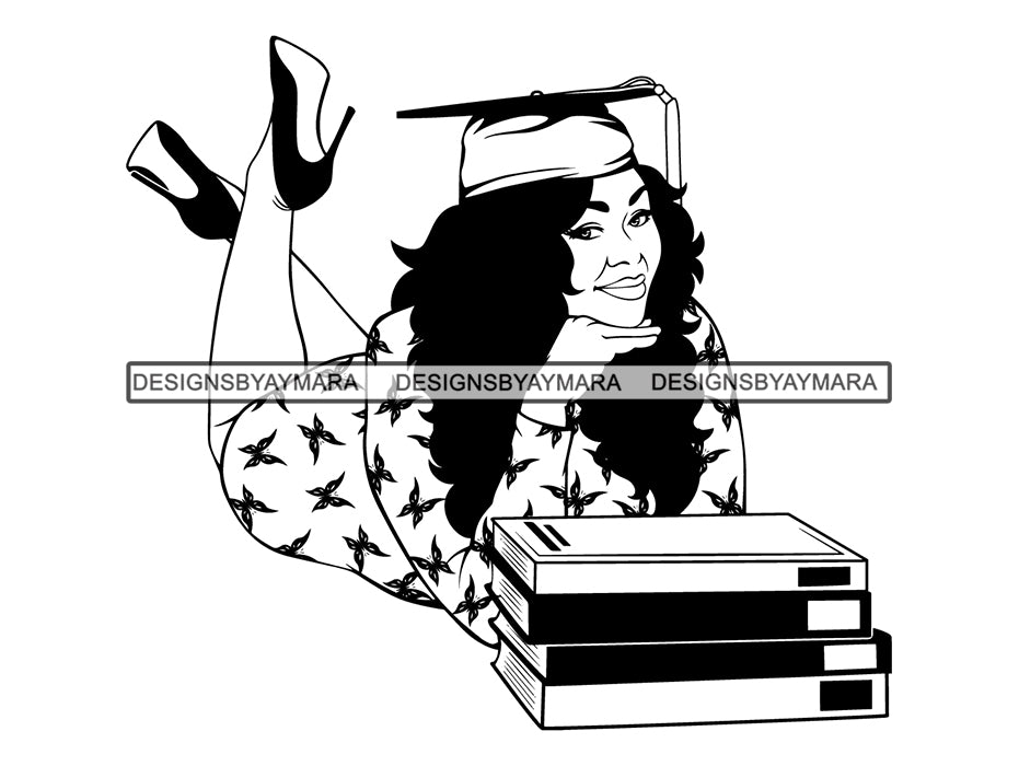 School Graduation Woman SVG Fabulous Goddess Life Goals Achievements D ...