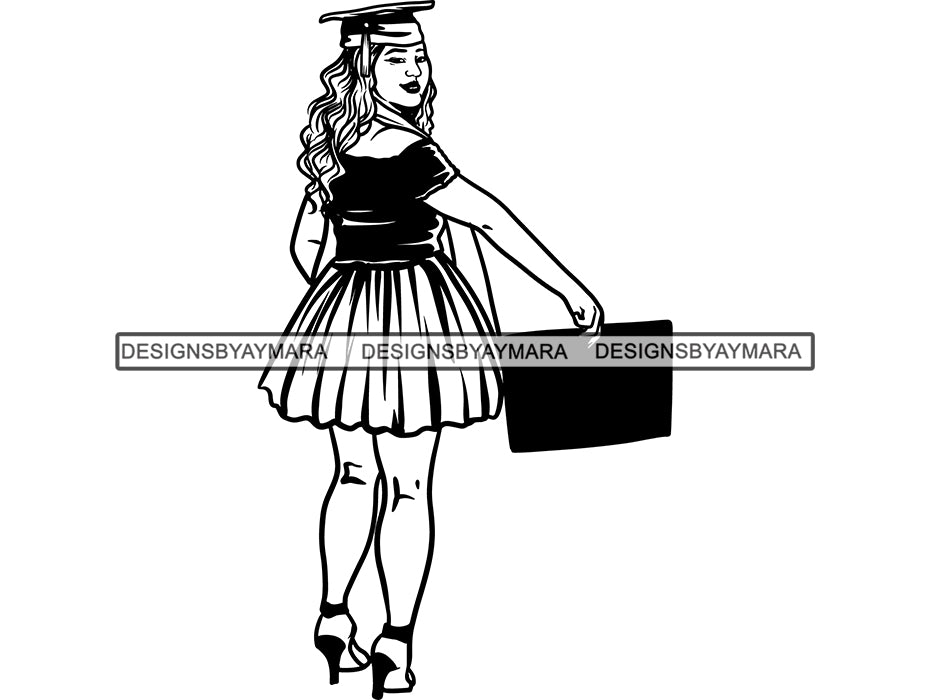 School Graduation SVG Fabulous Goddess Beautiful Woman Life Goals Achi ...
