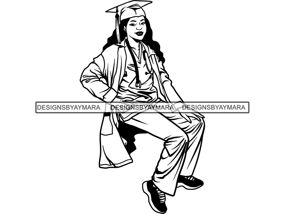 School Graduation SVG Fabulous Goddess Beautiful Woman Life Goals Achi ...