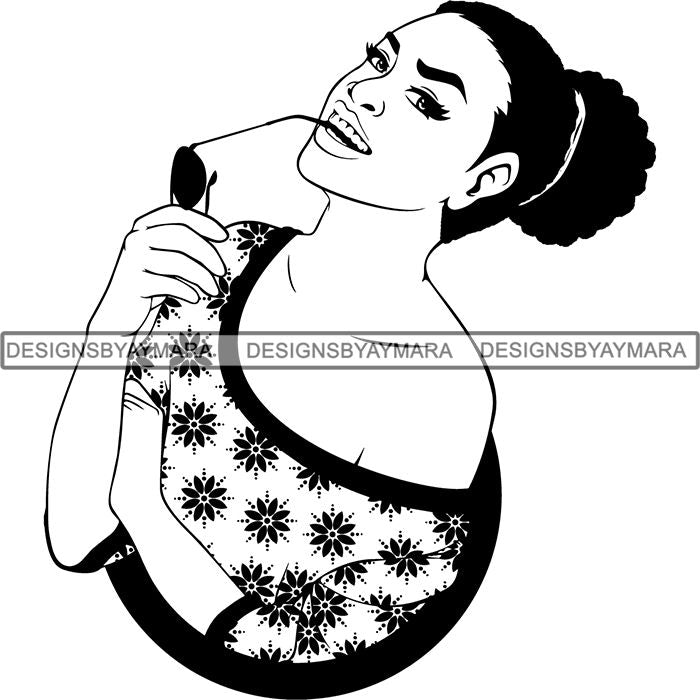Afro Woman SVG Goddess Dope Diva Melanin .SVG Cut Files For Silhouette ...